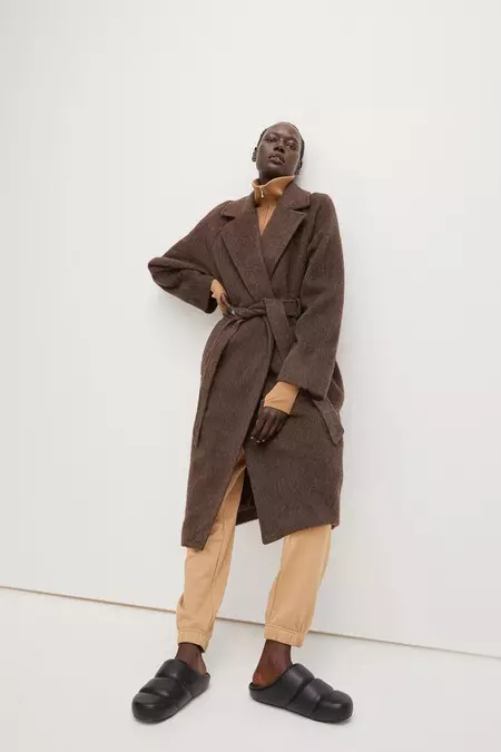 Wool blend coat