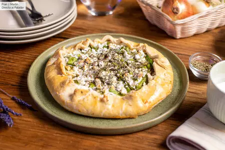 Asparagus dan Ricotta Galette dengan Herba Provencal