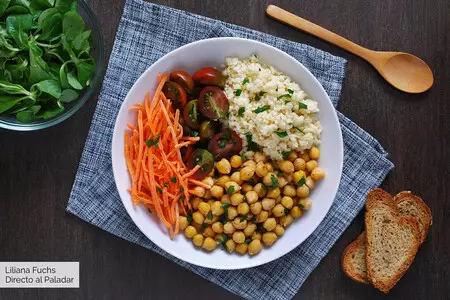 Réischteren Chickpea Zalot mat Hirse