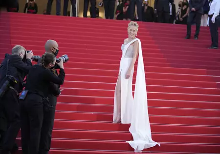 Red carpet cannes 2021 Sharon stone