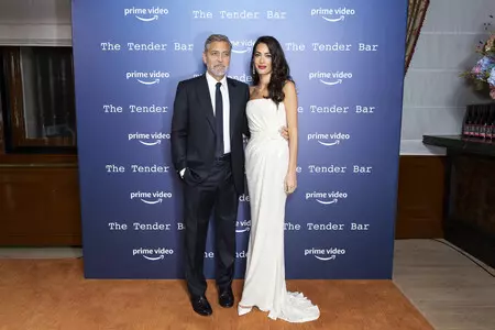 amal clooney george clooney robe à sequins